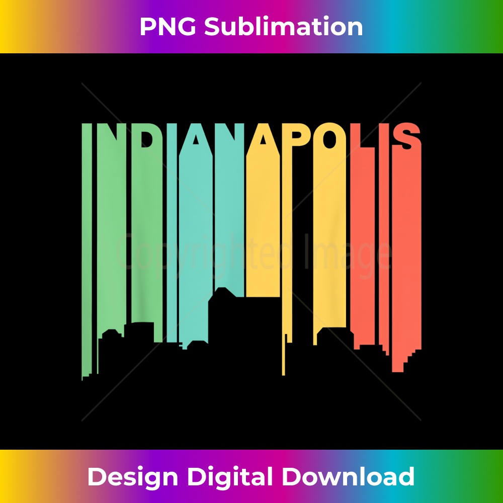 Retro 1970's Style Indianapolis Indiana Skyline 2 - Special | Inspire ...