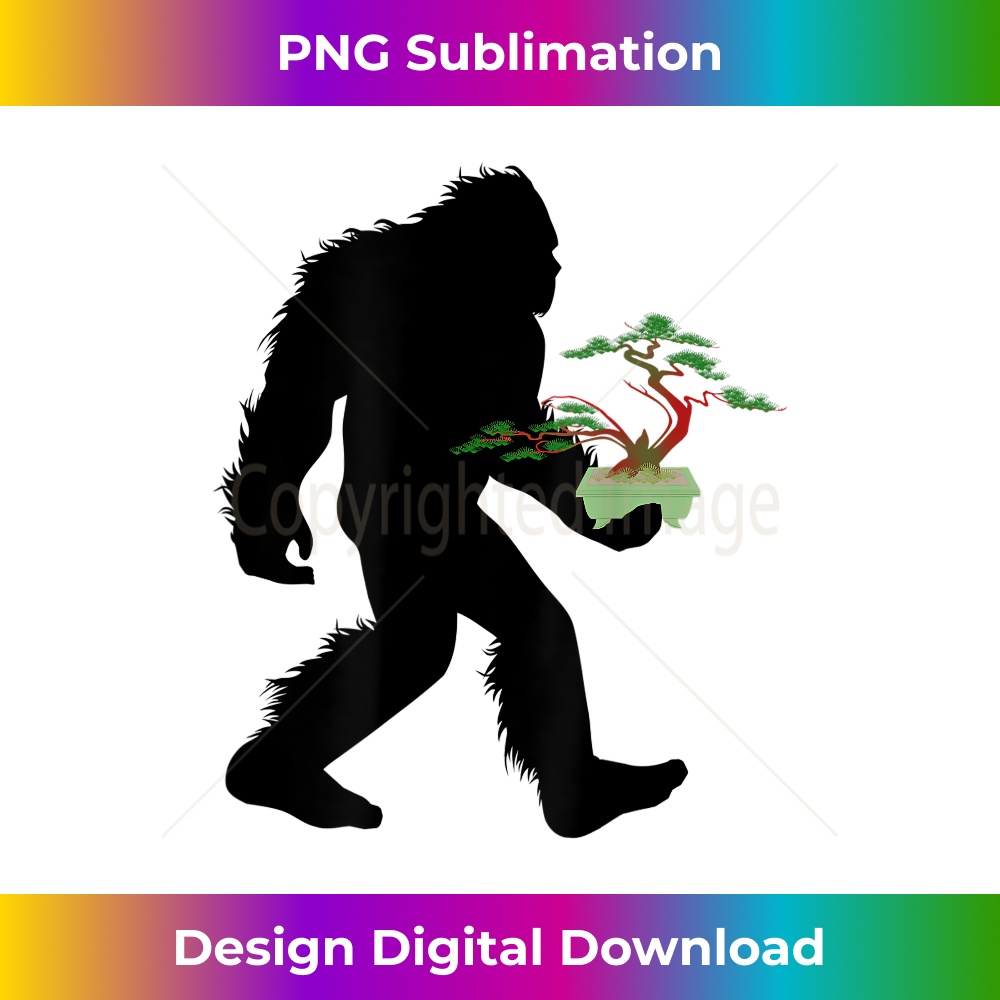 Bigfoot Carrying Bonsai Plant Sasquatch Tree Landscaper - Un | Inspire ...