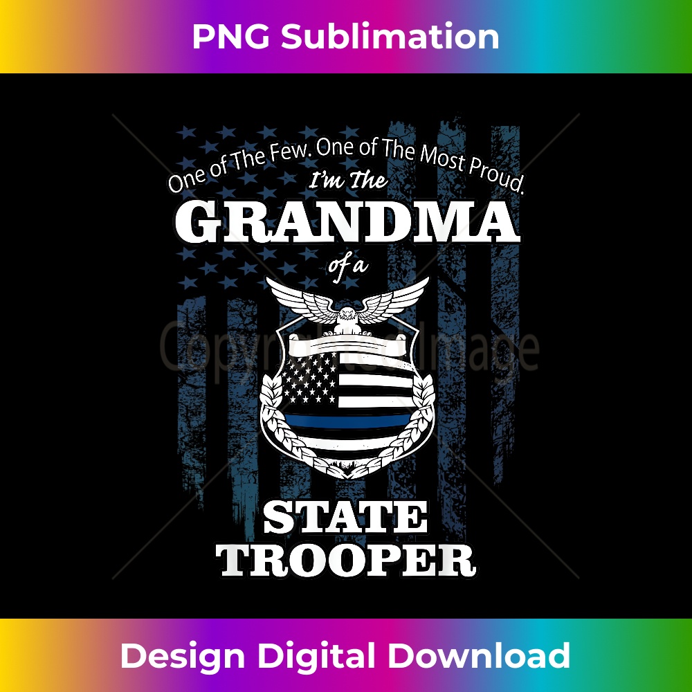 State police badge - proud state trooper grandma 2 | Inspire Uplift