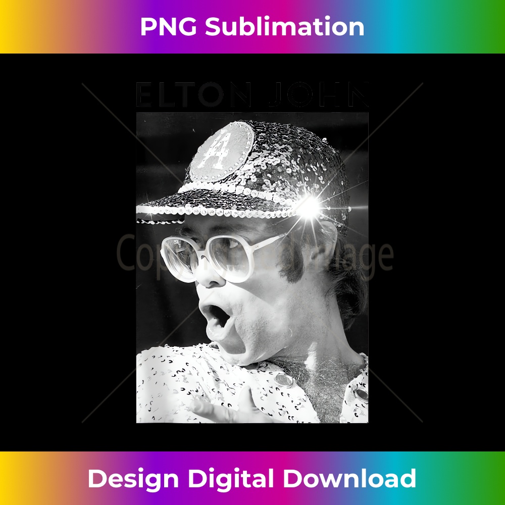 Elton John Official Black & White Photo Sequin Cap - Instant | Inspire ...
