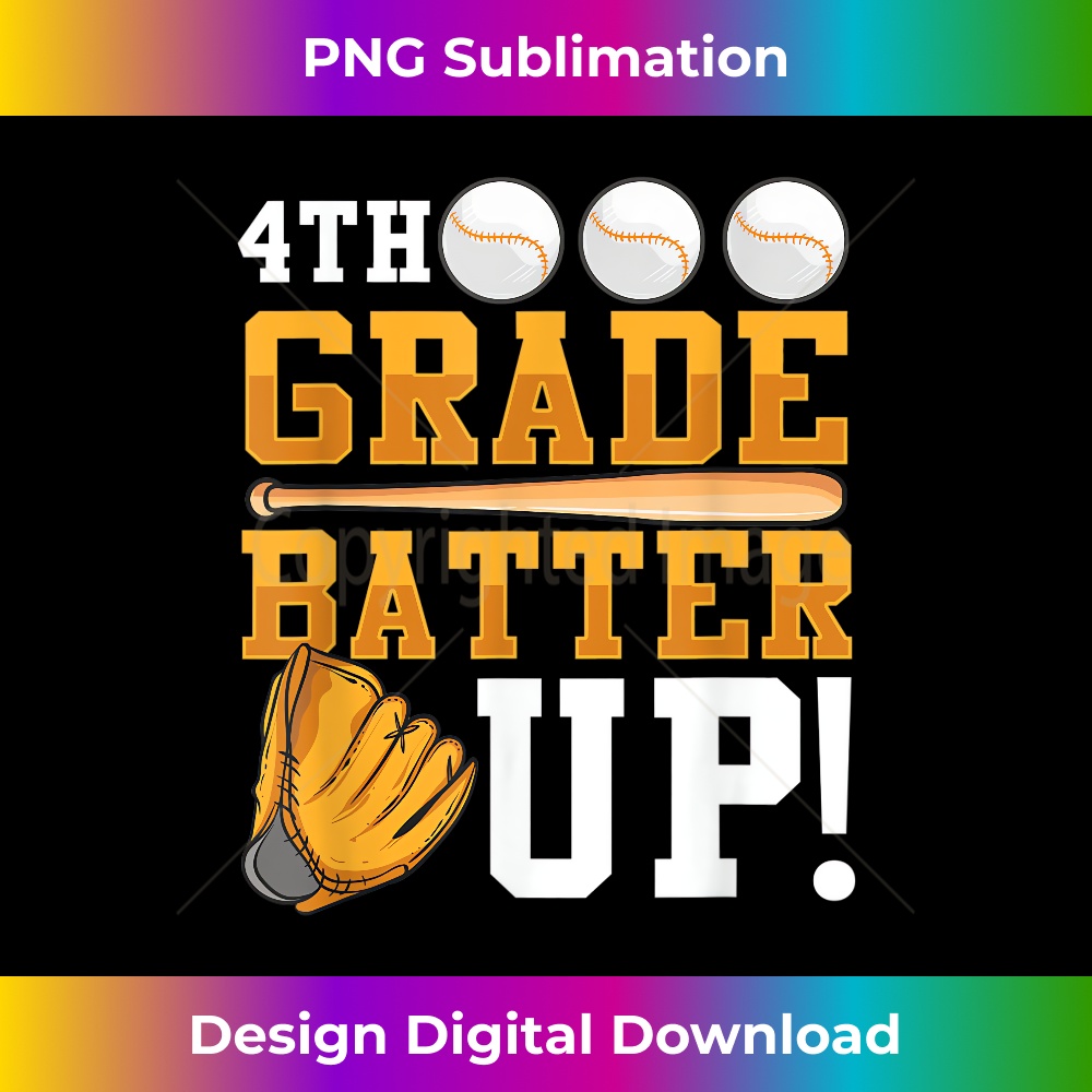 4th Grade Back To School 4th Grade Batter Up Baseball - Vint | Inspire ...