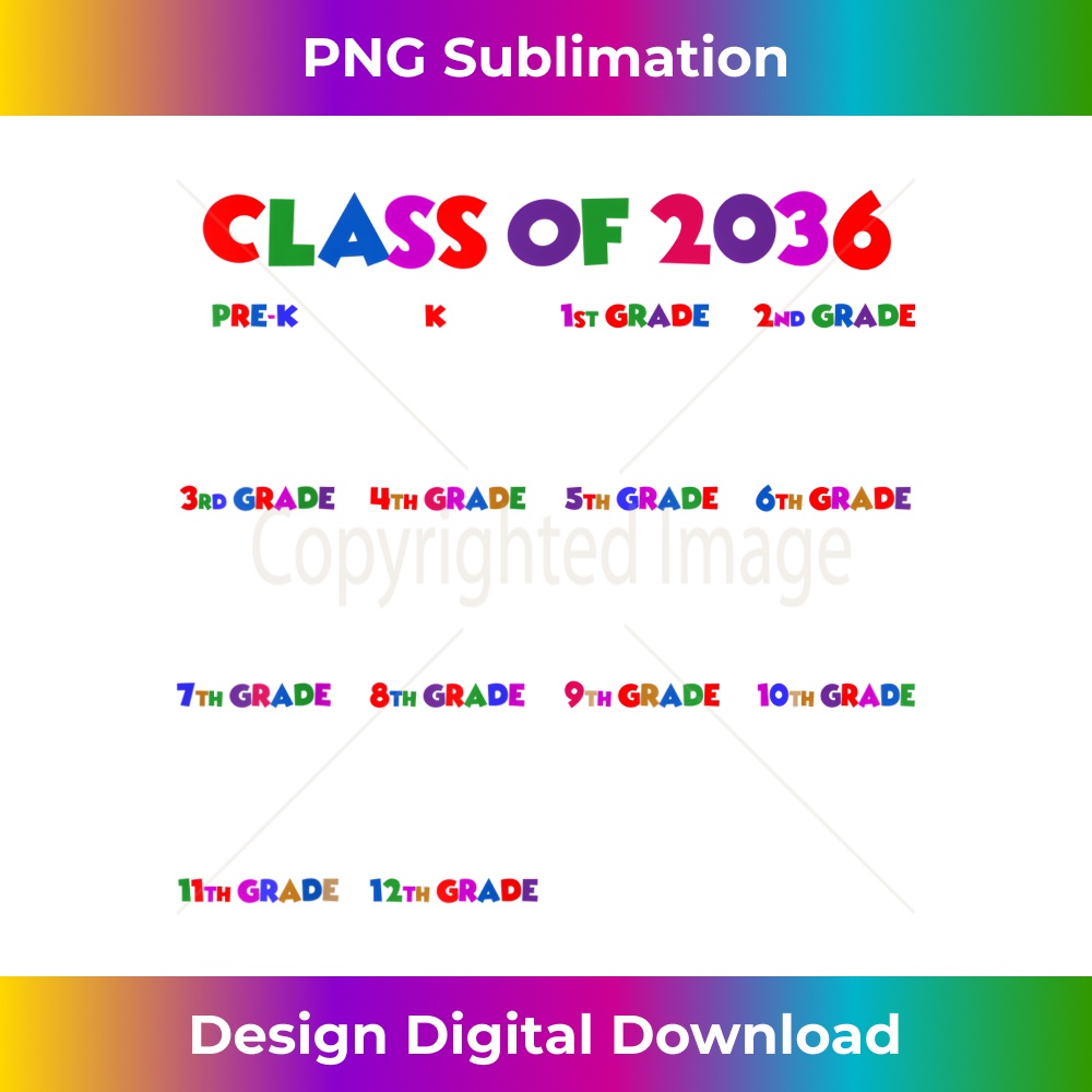 Class of 2036 Handprint. Graduation - PNG Transparent Sublim - Inspire ...
