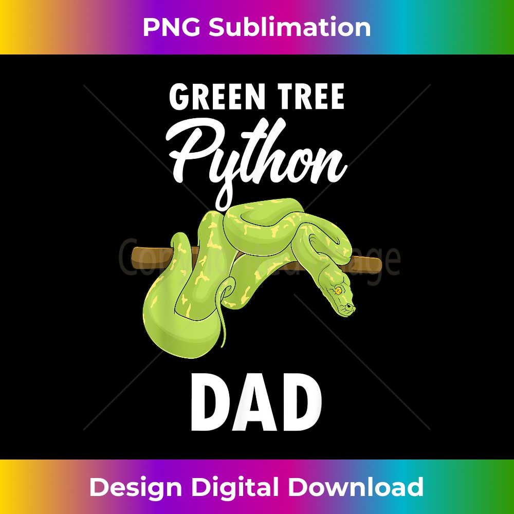 Funny Snake Lover Dad Green Tree Python - Vintage Sublimatio | Inspire ...