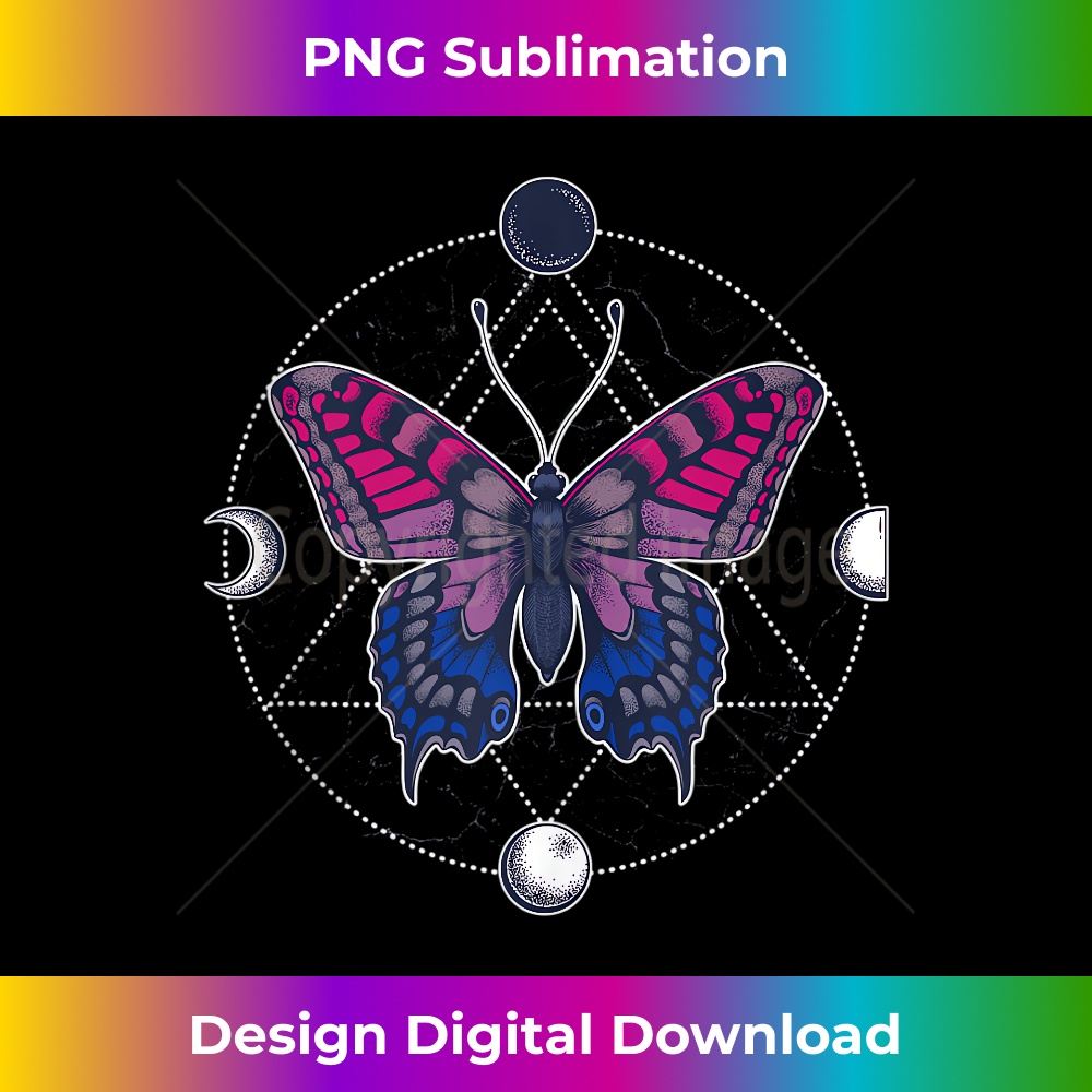 Bisexual Butterfly Bi Pride Flag LGBT Moon Subtle Gay - PNG | Inspire ...