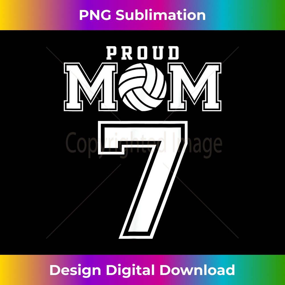 Custom Proud Volleyball Mom Number 7 Personalized - Exclusiv | Inspire ...