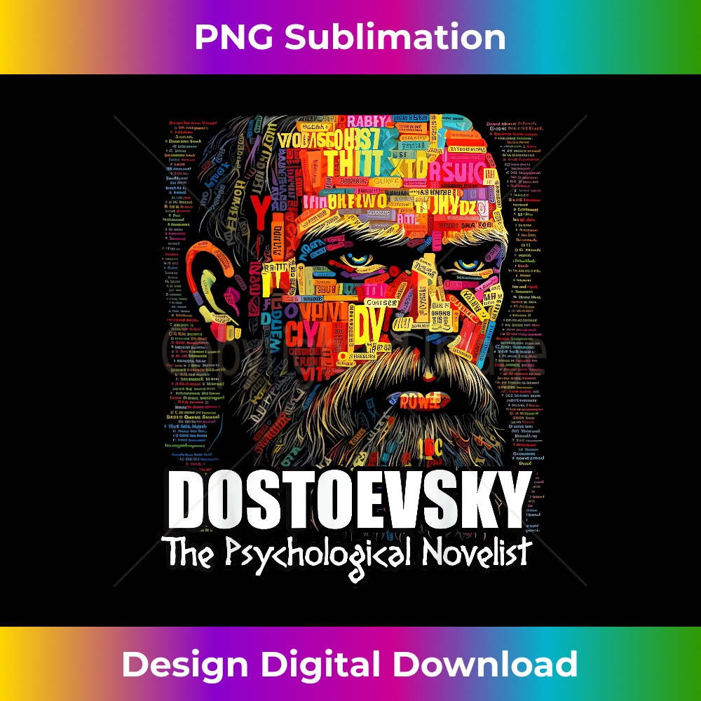 Fyodor Dostoevsky - Modern Sublimation PNG File | Inspire Uplift