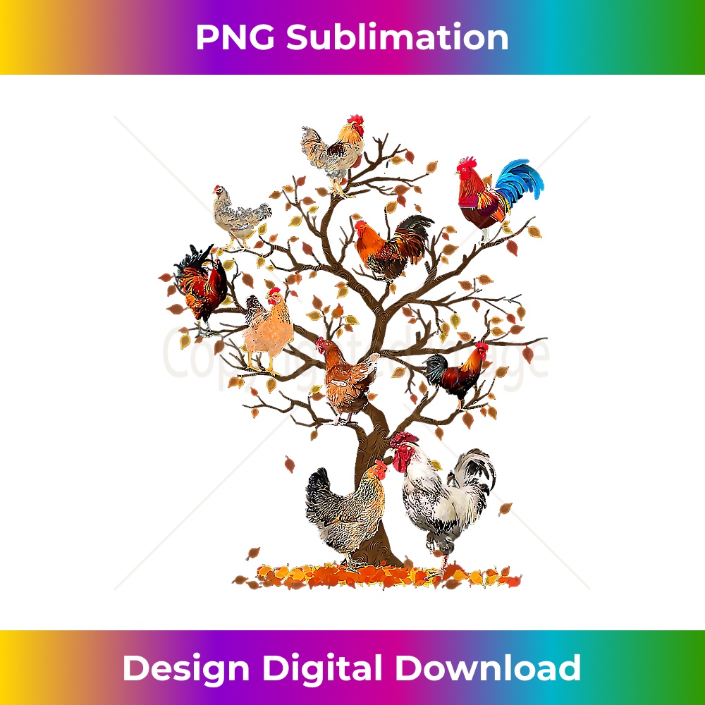 Chicken Tree Autumn Tree Fall Leaves Chicken Love - Stylish | Inspire ...