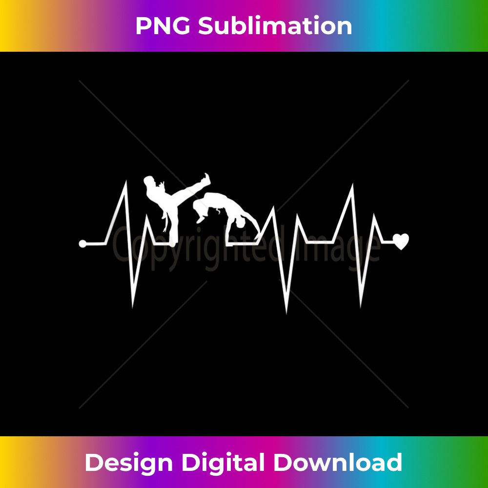 Funny Capoeira Dance Fighter Heartbeat Heart Pulse Rate EKG | Inspire ...