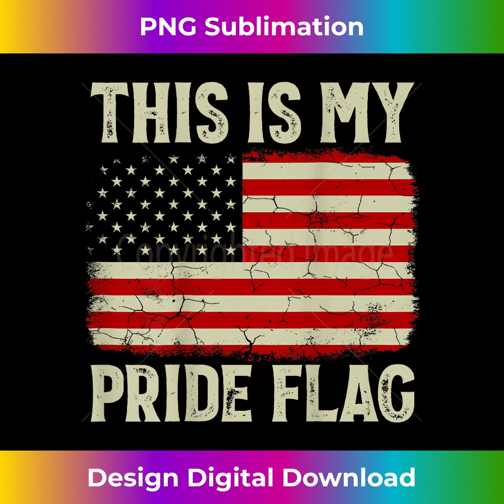 This Is My Pride Flag 4th Of July Patriotic USA Flag On Back | Inspire ...