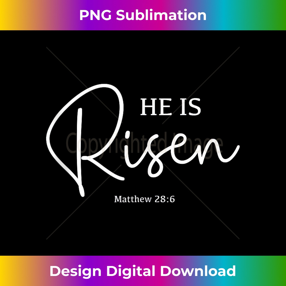 He Is Risen Trendy Jesus Christian Matthew 28 Verse - Edgy S | Inspire ...