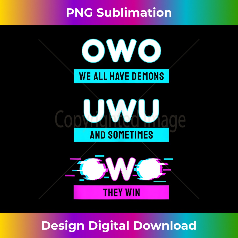 We All Have Demons OwO UwU Vaporwave Aesthetic Anime Tank To | Inspire ...