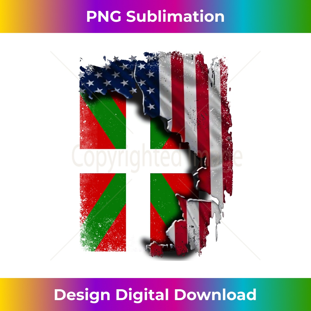 Basque ROOTS Half American Flag Patrioitc Basque Long Sleeve | Inspire ...