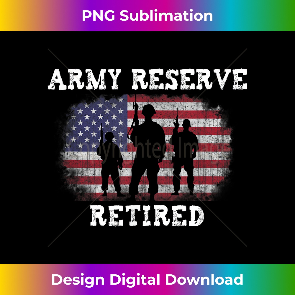 Army Reserve Retired Tshirt - Retro PNG Sublimation Digital | Inspire ...