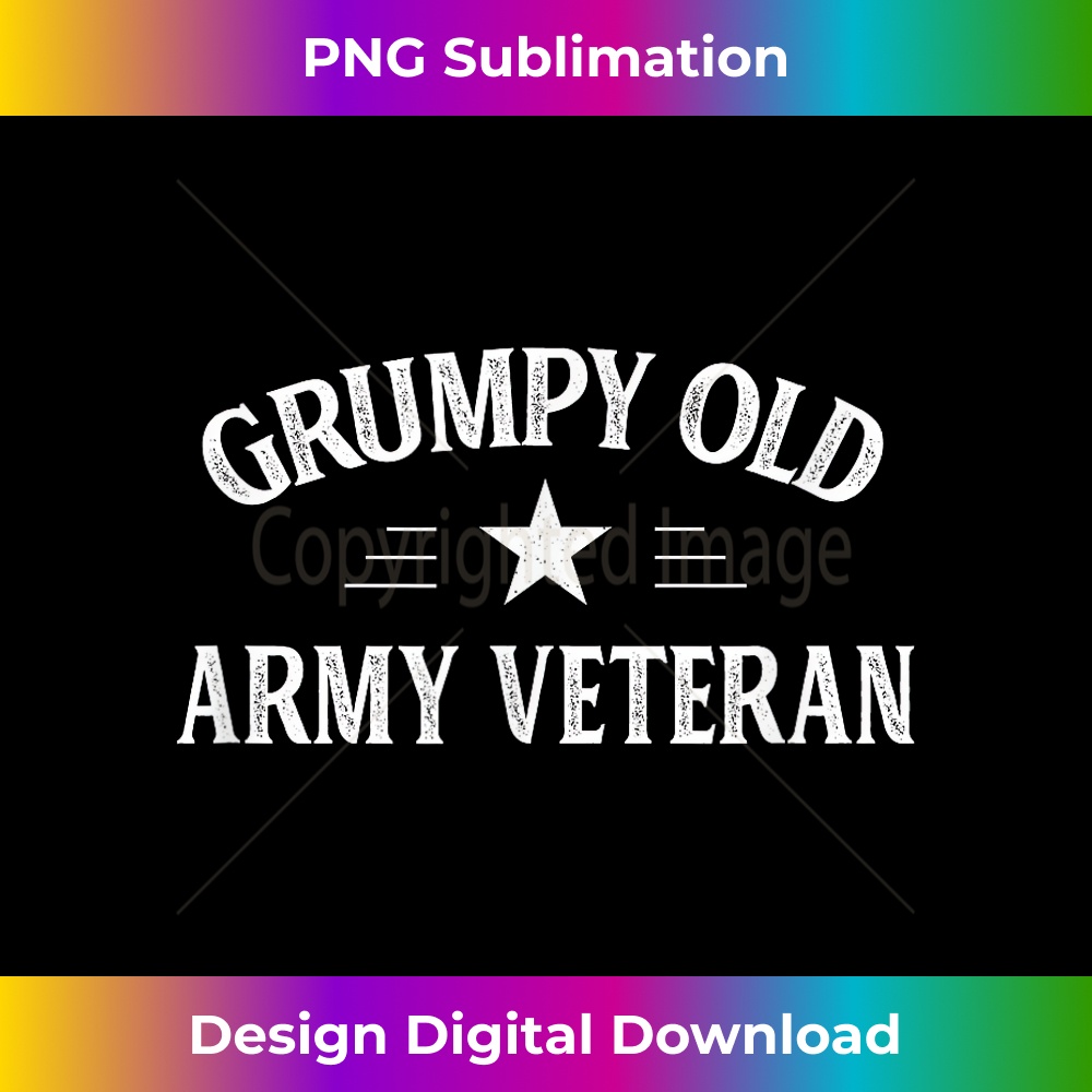 Grumpy Old Army Veteran - Vintage Style - | Inspire Uplift