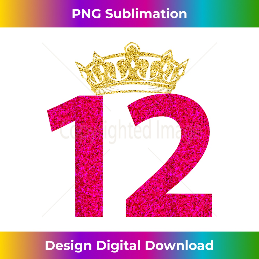 12th Birthday Crown For Girls Princess 12 Year Old Shirt - H | Inspire ...