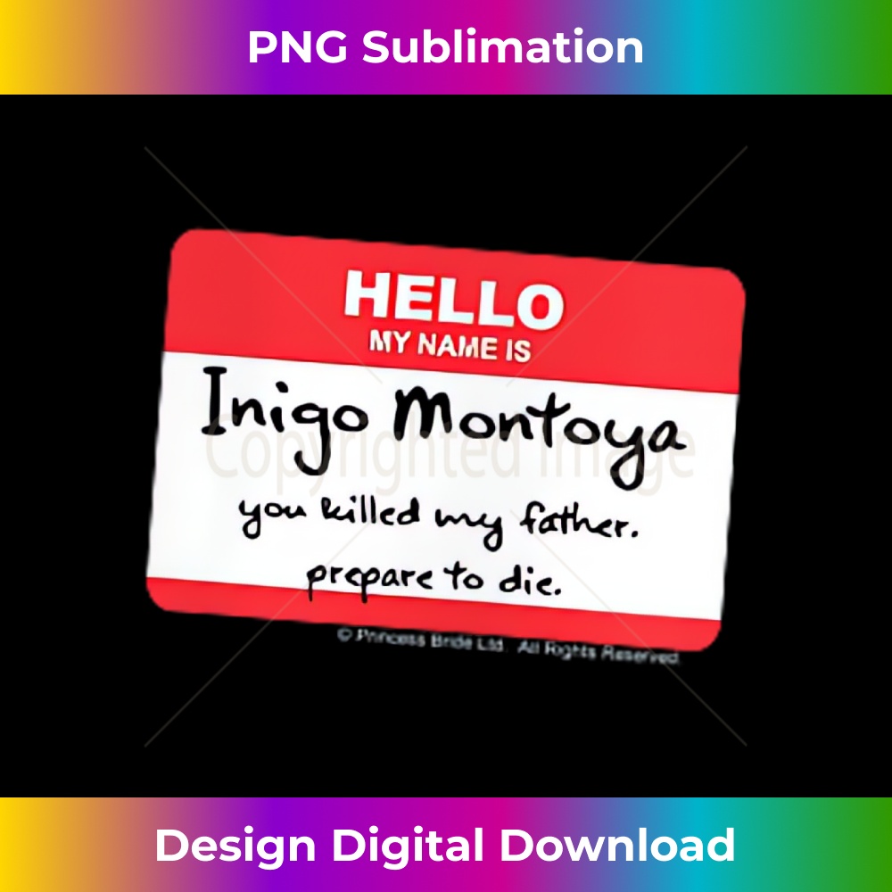 The Princess Bride Inigo Montoya name tag Tank Top 2 - PNG T | Inspire ...