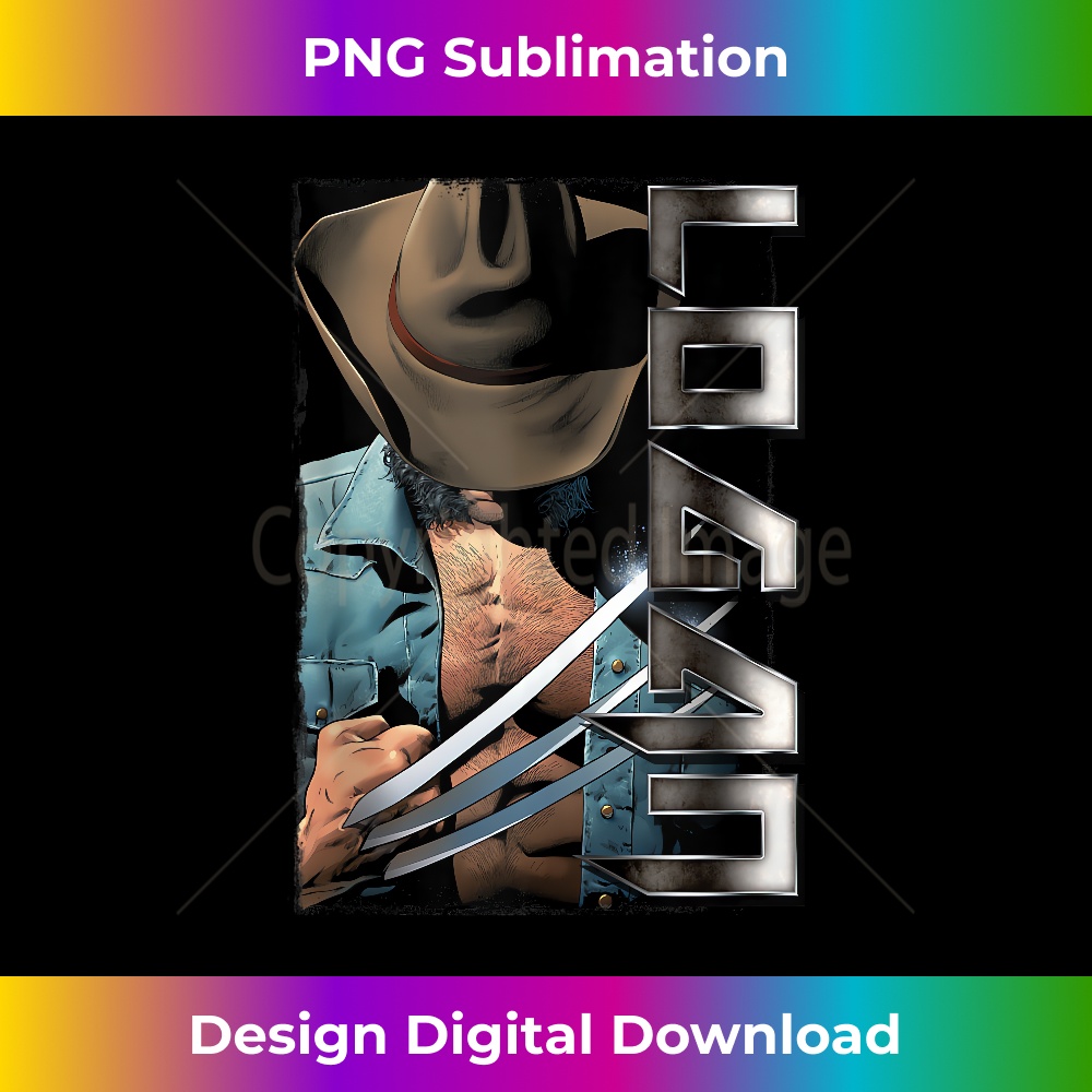 Marvel Logan Wolverine Portrait Logo Poster Tank Top 1 - Ins | Inspire ...