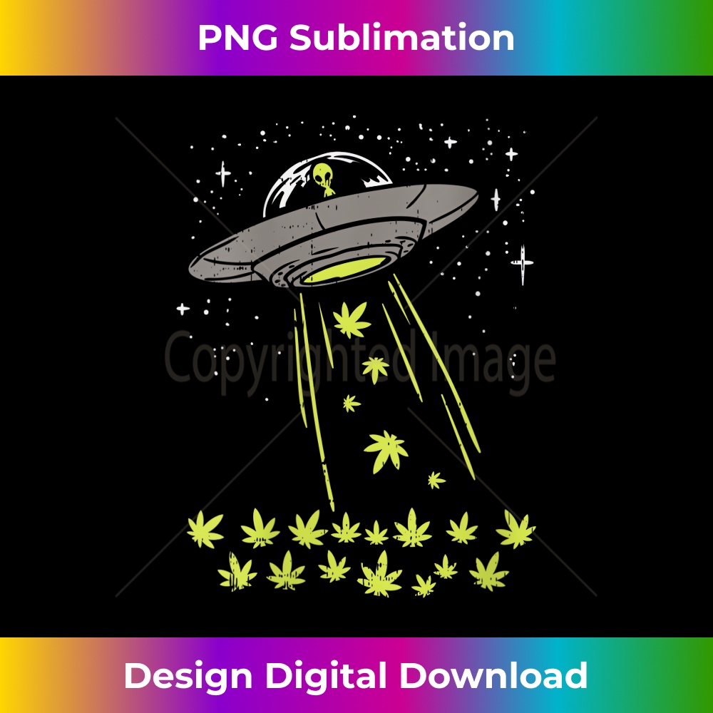 Womens UFO Alien Taking Weed Funny 420 ET Stoner Space Lover | Inspire ...