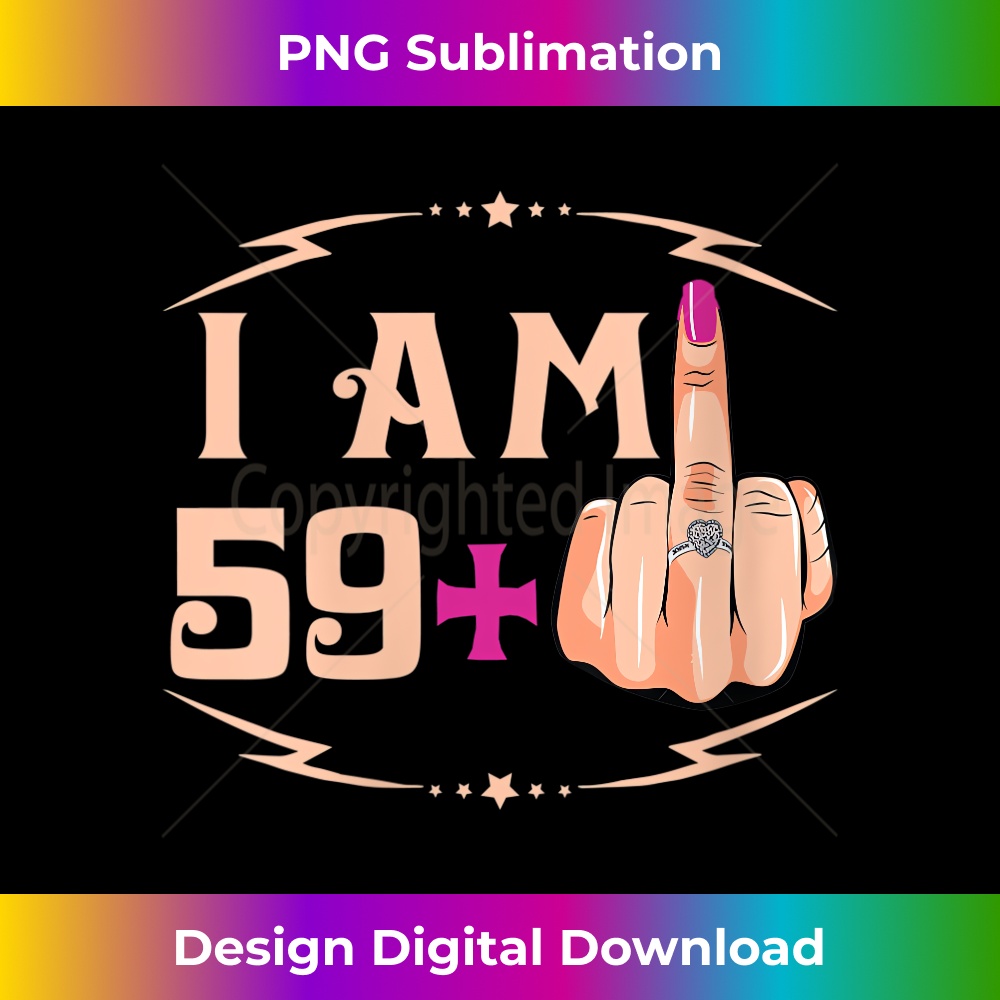 Womens I'm 59 Plus 1 Funny 60th Birthday gift T-Shirt V-Neck | Inspire ...