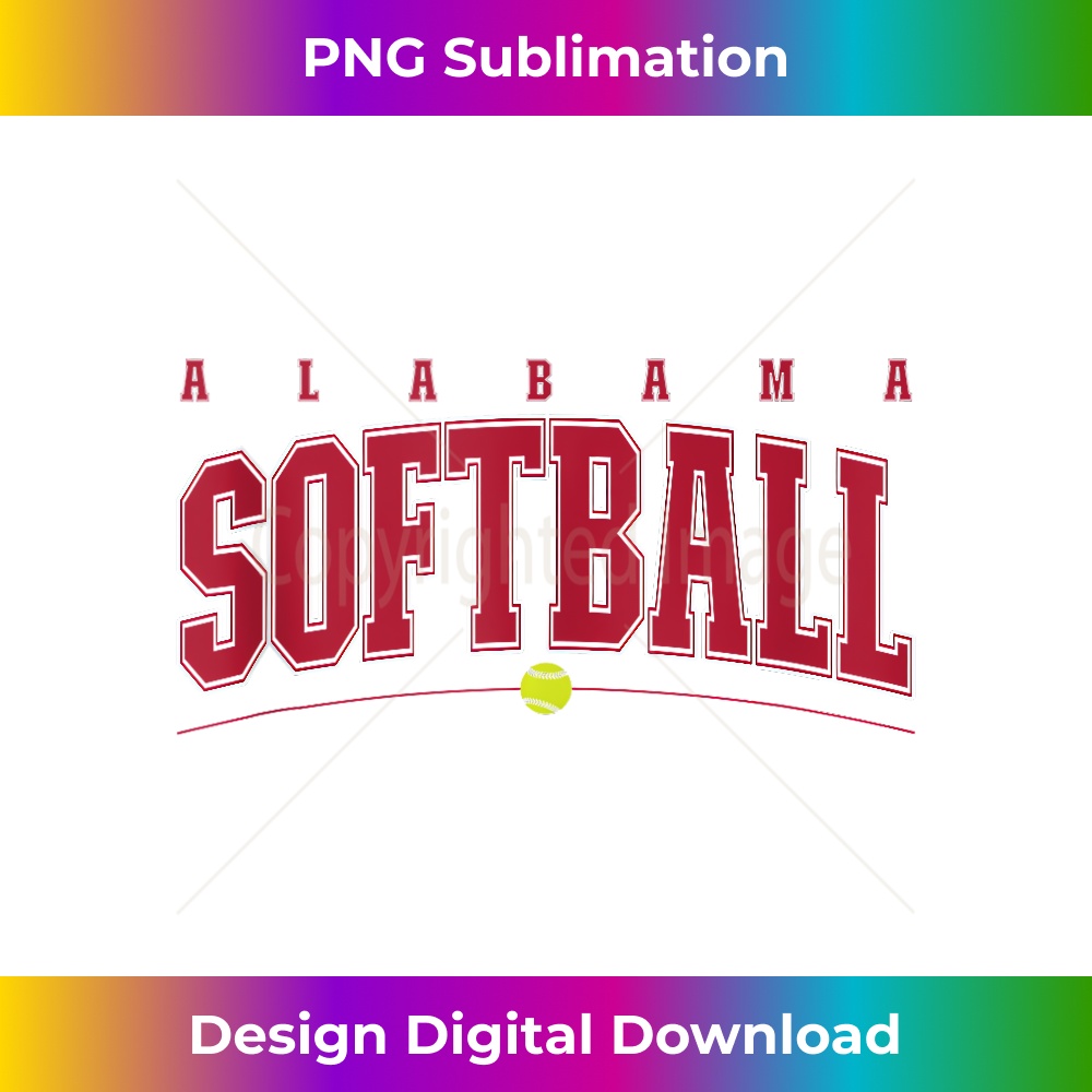 Alabama Softball Vintage Mens Team Retro Softball Fan - PNG | Inspire ...