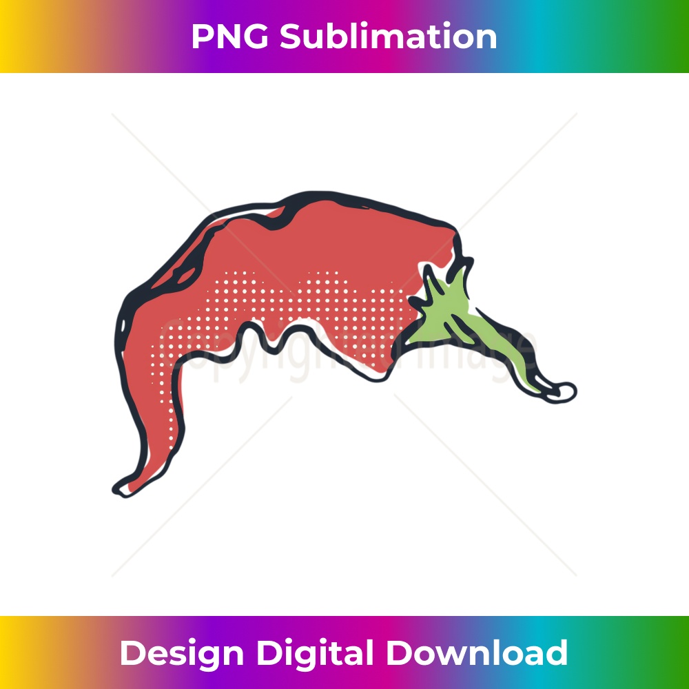 Chili Pepper Comic Art Graphic for Men Women Children Long S | Inspire ...