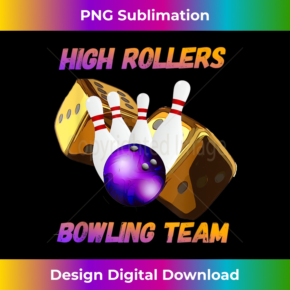High Rollers Bowling Team design 1 - Modern Sublimation PNG | Inspire ...