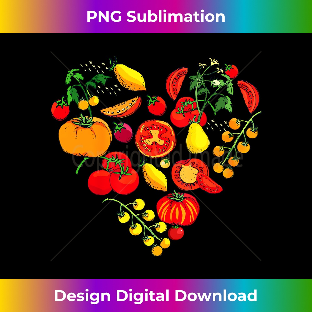 Tomato Love Vegetable Gardener Gardening Tomato Heart Long S | Inspire ...