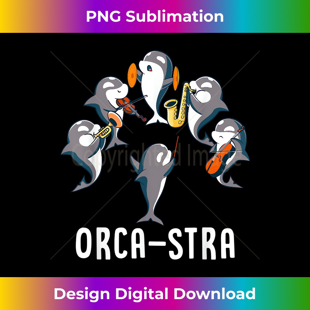 Funny Orca-stra Orca Killer Whale Orchestra - Decorative Sub | Inspire Uplift