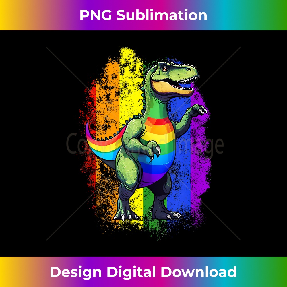 Vintage Dinosaur rex LGBT Pride Flag 2 - High-Resolution PNG | Inspire ...