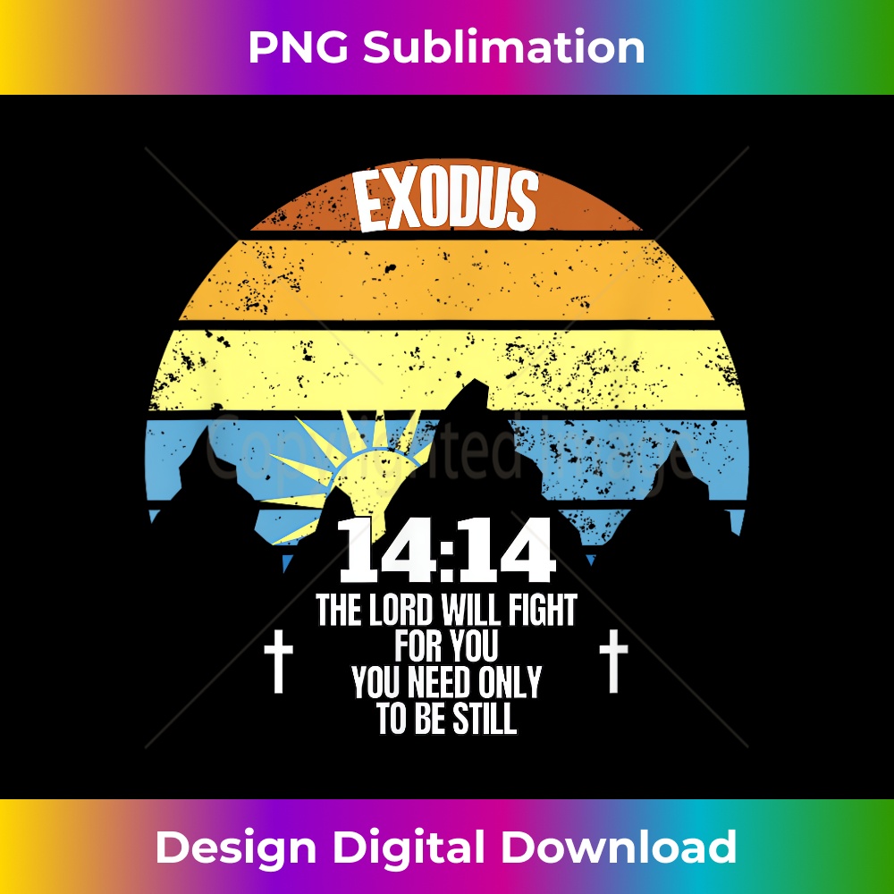 Exodus 1414 Bible Verse Catholic Quote Vintage - Premium PNG | Inspire ...