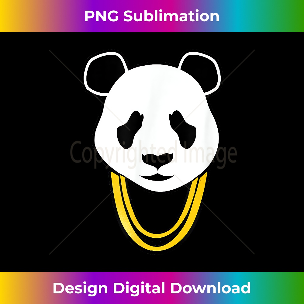 Gold Chain Panda! Funny Panda Lover - PNG Transparent Sublim | Inspire ...