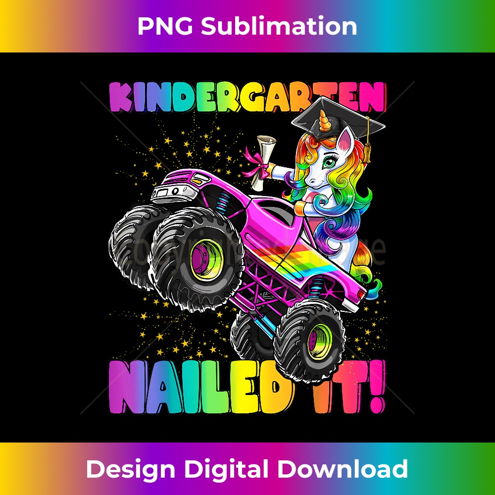 Kindergarten Nailed It Unicorn Monster Truck Graduation Cap | Inspire ...