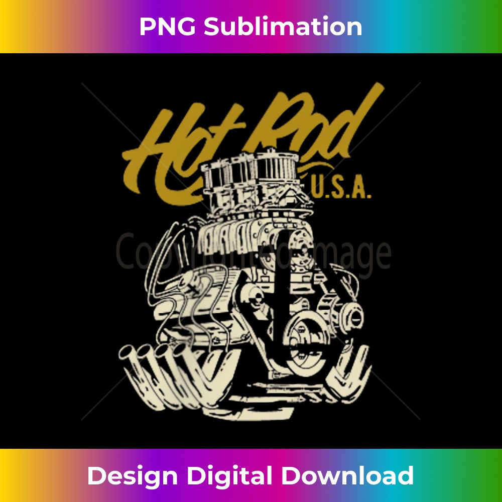 Hotrod Dragster Race Car Muscle Car Engine Cartoon Design 1 | Inspire ...