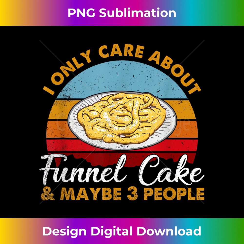 Retro Style Sunset Funnel Cake 1 - PNG Transparent Sublimati | Inspire ...