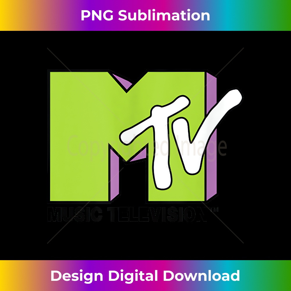 Lime Green And Purple MTV Logo Fill Treatment 1 - Exclusive | Inspire ...