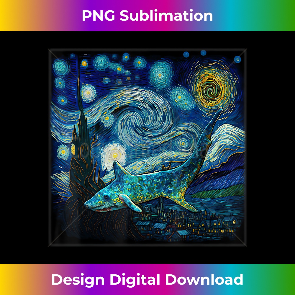 Surrealism Starry Night Dogfish Shark 2 - PNG Transparent Su | Inspire ...