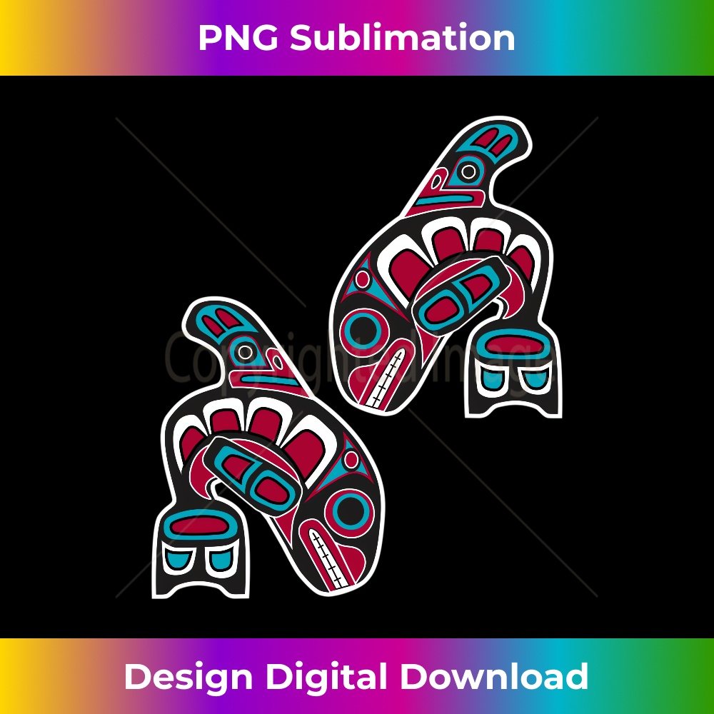 Orca Whale Alaska Haida Art - Native American Totem Tribal L - Inspire ...