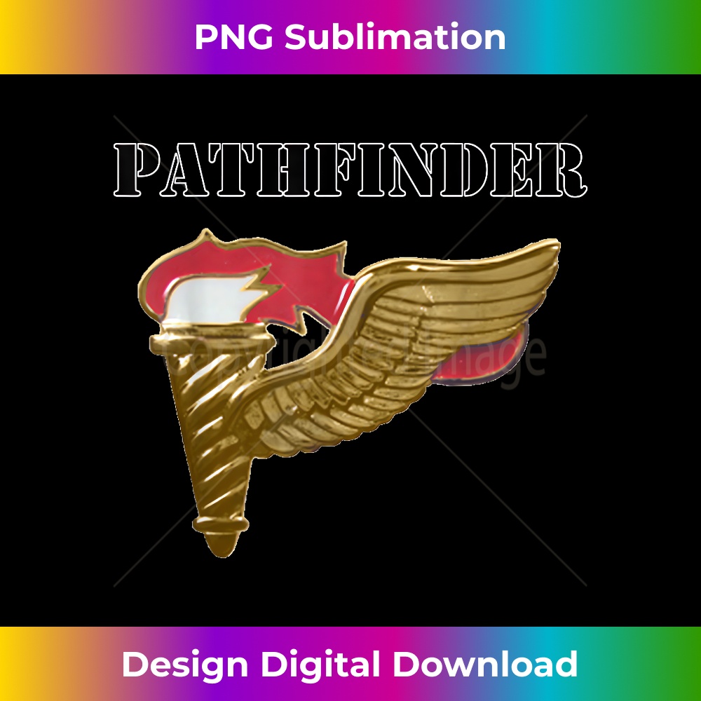 Pathfinder Badge - Large with Stenciled words T-shirt | Inspire Uplift