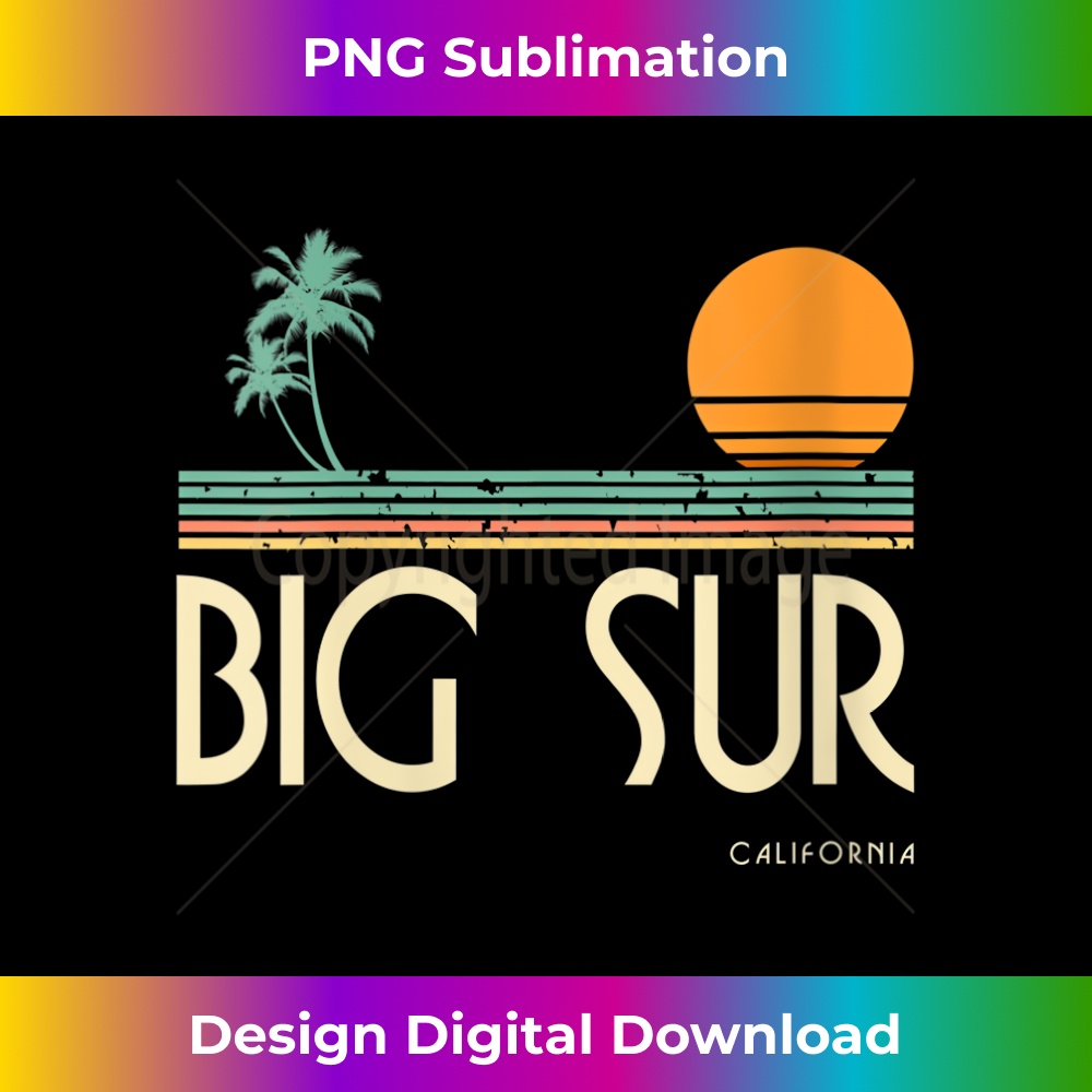Womens Big Sur California Vintage V-Neck - Premium PNG Subli - Inspire ...