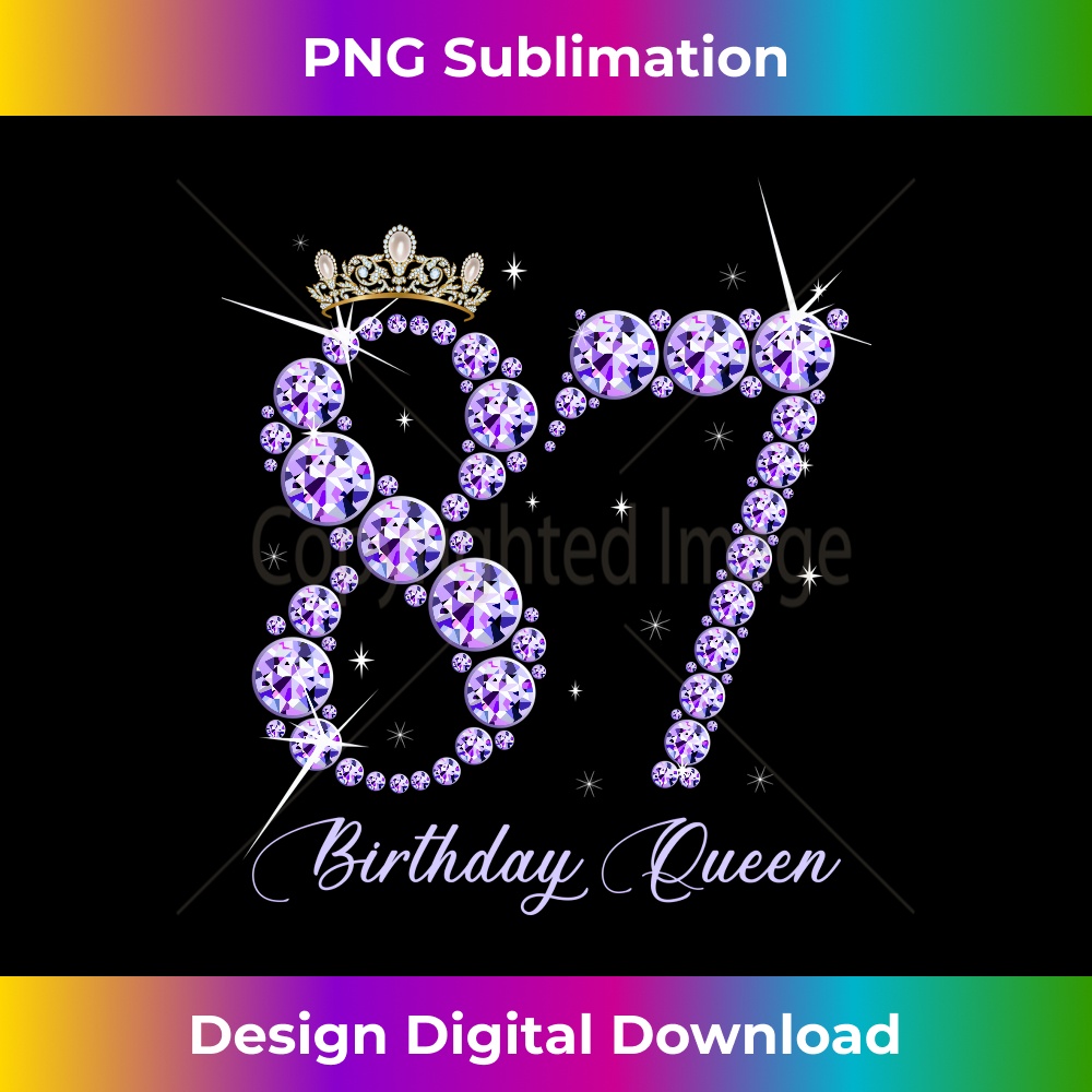 87 Year Old Its My 87th Birthday Queen Diamond Heels Crown L | Inspire ...