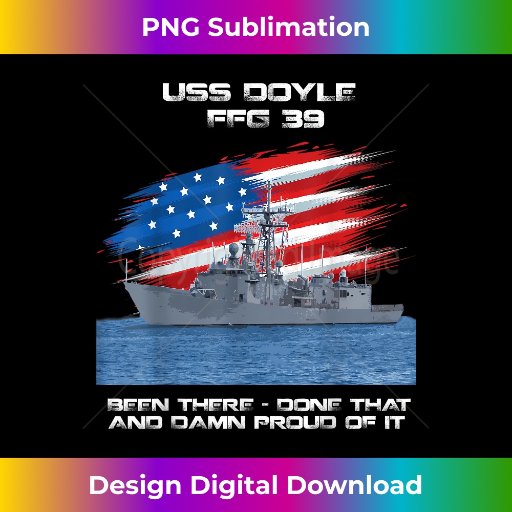 USS Doyle FFG-39 Class Frigate American Flag Veteran - Creat | Inspire ...