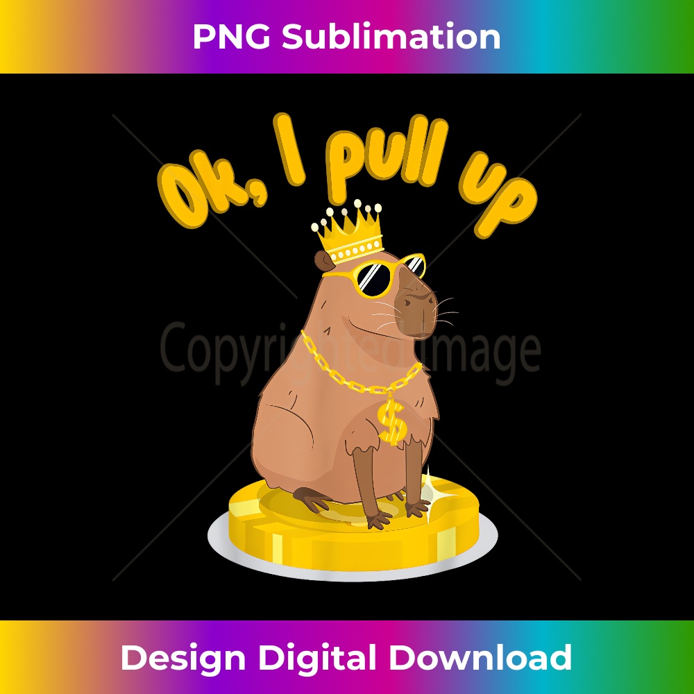 Capy Capybara Ok I Pull In Sunglasses Money Crown - Modern S | Inspire ...