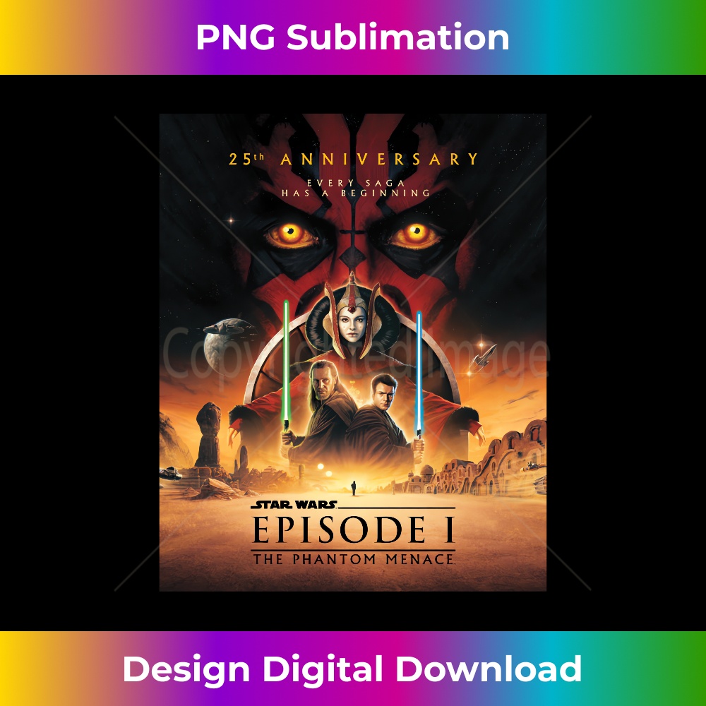 Star Wars Episode I 25th Anniversary Phantom Menace Poster L | Inspire ...