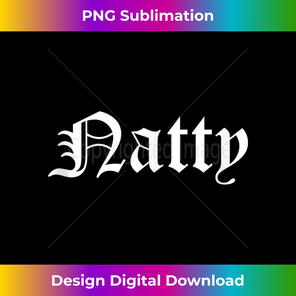 Natty Natural Muscle Growth Workout Body Old English Text Ta | Inspire ...