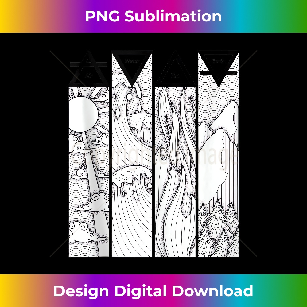 Air Fire Water Earth Four Elements Greek Triangle Symbols Ta | Inspire ...