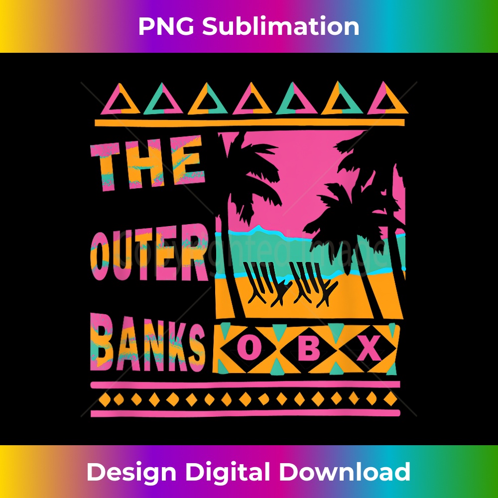 Outer Banks OBX Souvenir Shirt with Palm Tree Beach Design - | Inspire ...