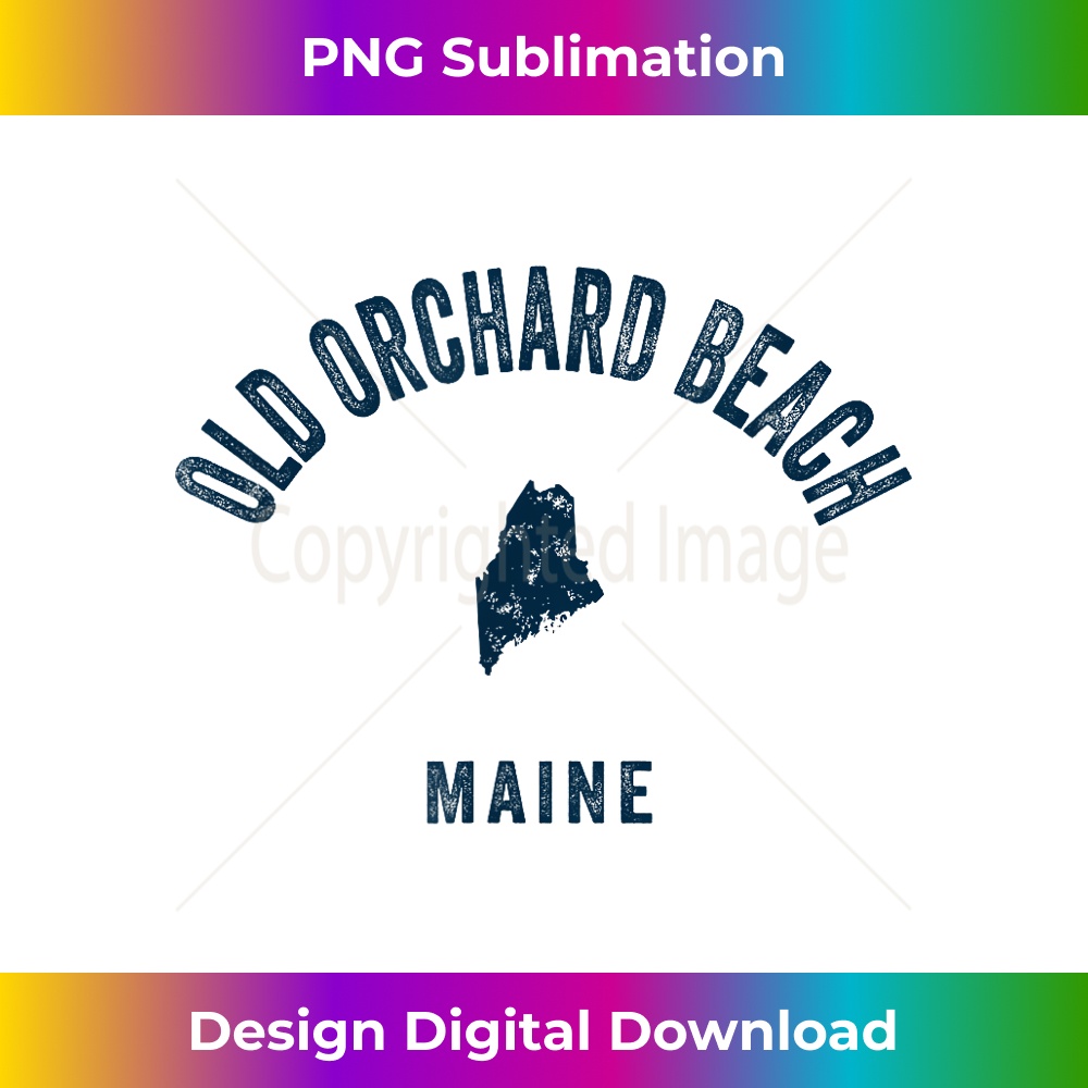Old Orchard Beach Maine ME Vintage 70s Sports Navy Print - R | Inspire ...
