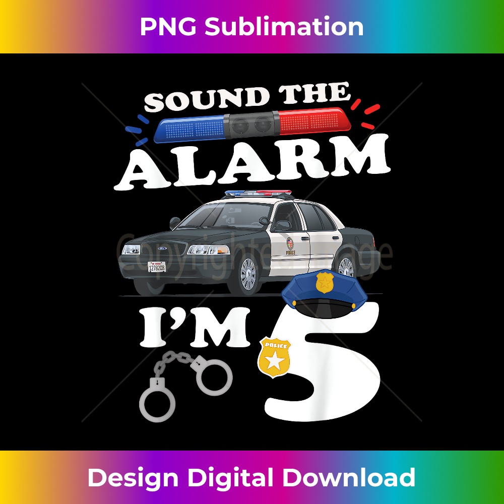 5 Year Old Cop Birthday Police Car 5th Birthday Police Theme | Inspire ...