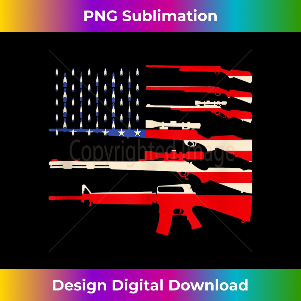 USA Flag Guns Weapon Rifles 2A Amendment 4th July Patriotic | Inspire ...
