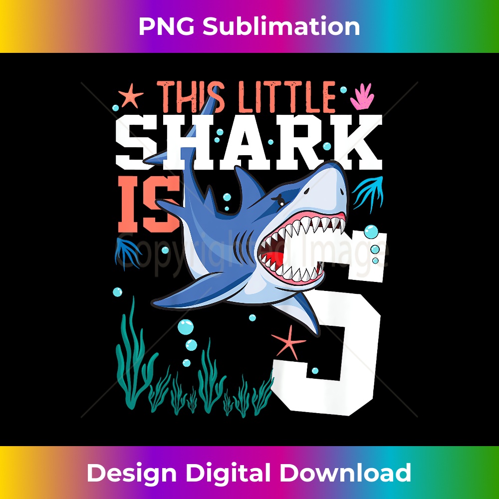 Kids Turning 5 Year Old Birthday Gift Boy Shark 5th Bday Gir | Inspire ...